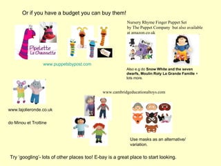 Puppets And Props Motivation In Mfl | PPT | Early Childhood Education ...
