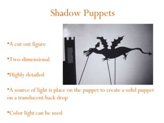 Puppets - Mrs. Miller's Class | PPT