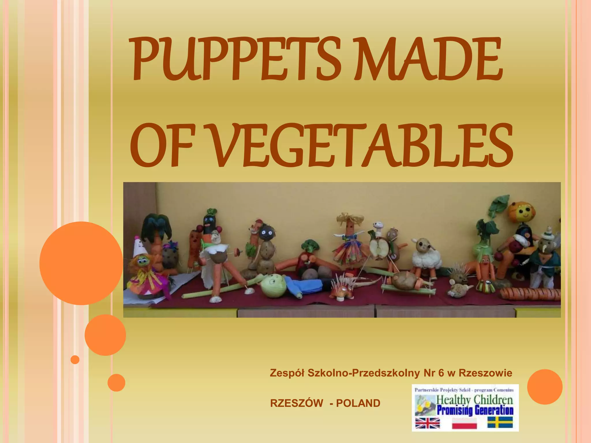 Puppets made of vegetables | PPTX