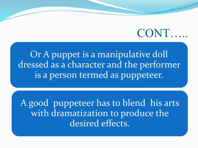Puppets ppt | PPTX