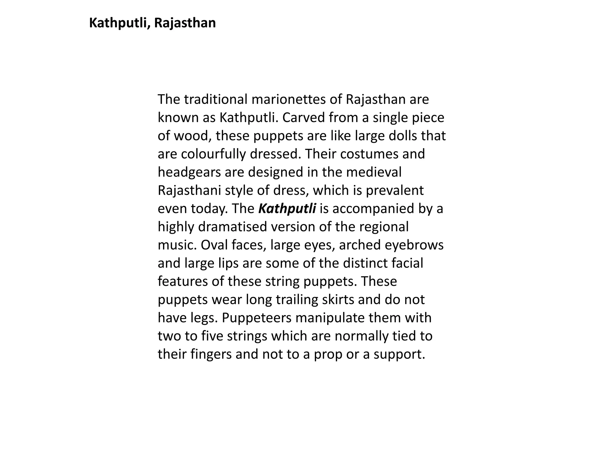 Puppets, the art of ancient India. | PPTX
