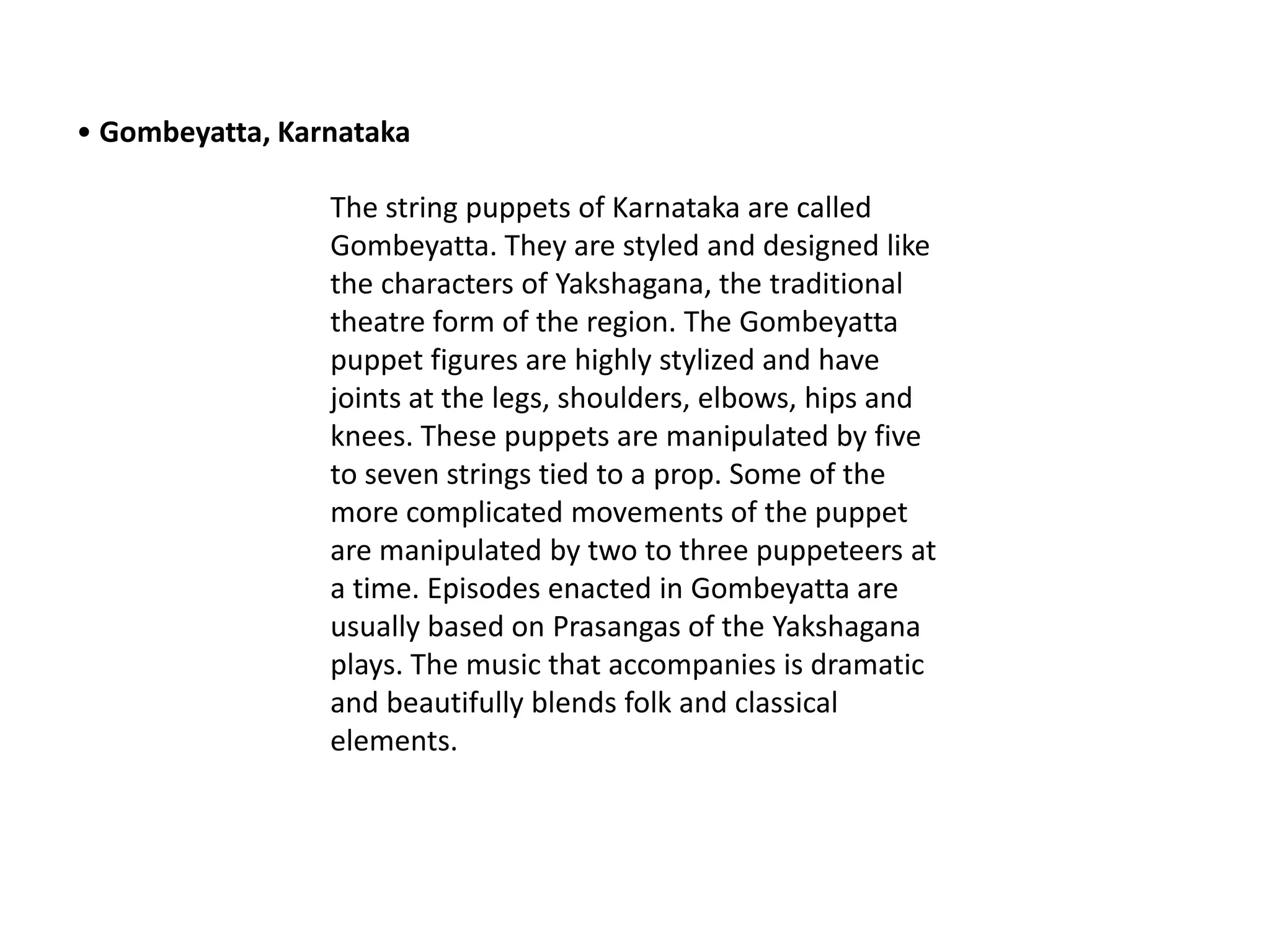 Puppets, the art of ancient India. | PPTX