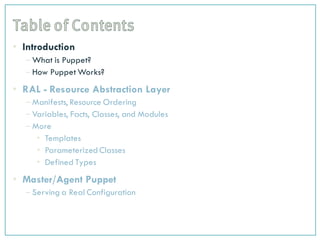 Puppet - The IT automation software | PDF