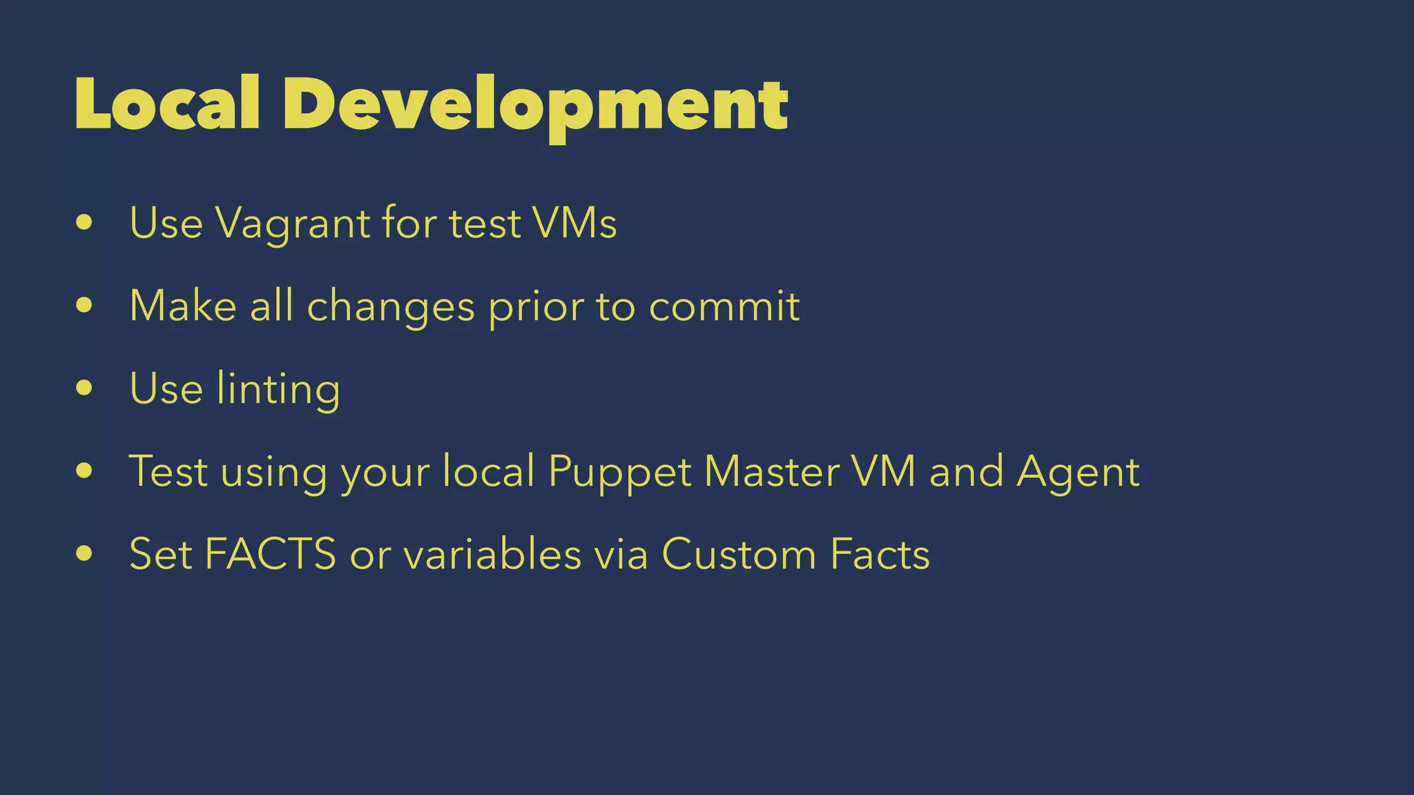 Puppet Development Workflow | PDF