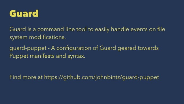 Puppet Development Workflow | PDF