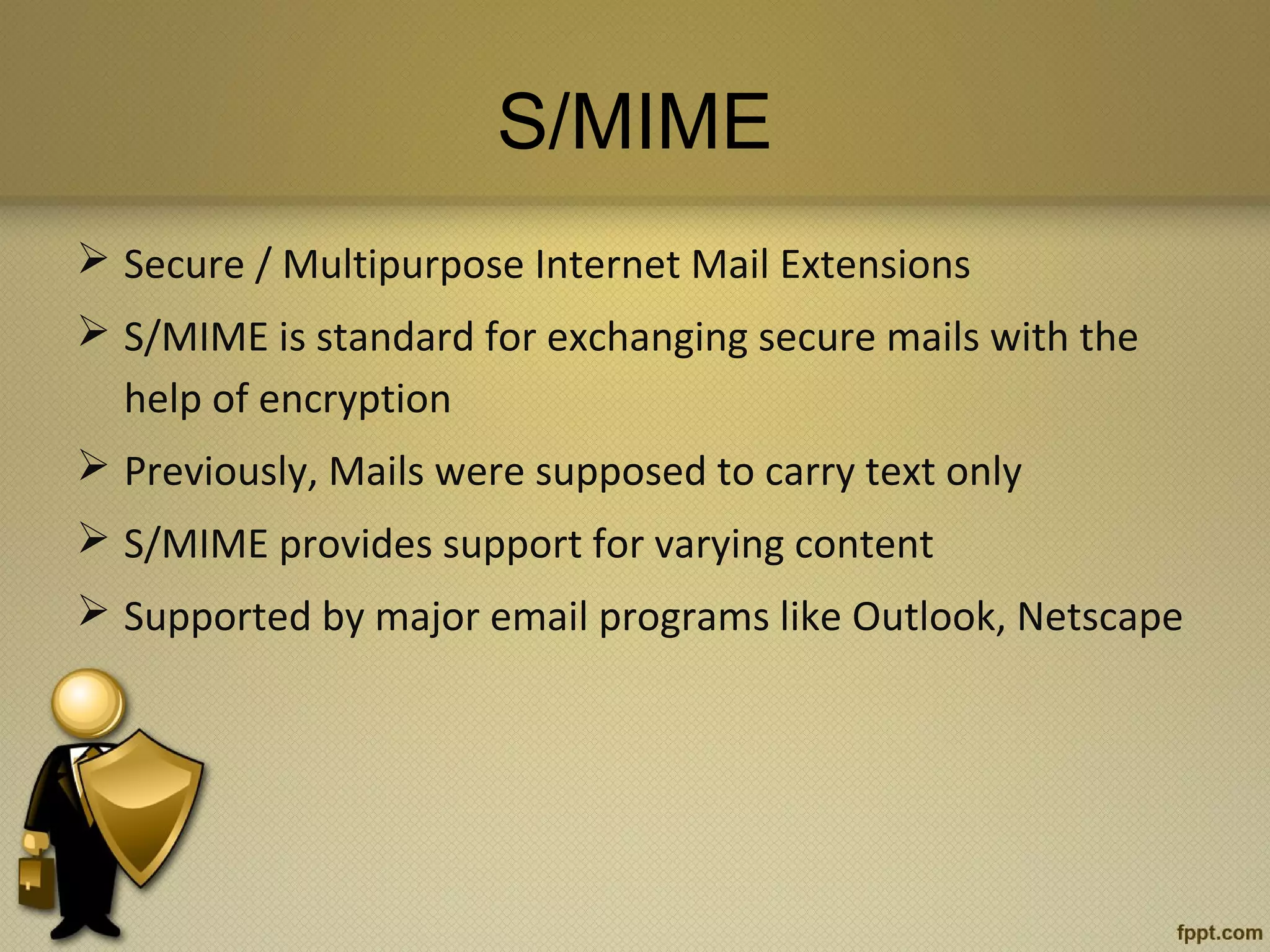 Email Security : PGP & SMIME | PPT