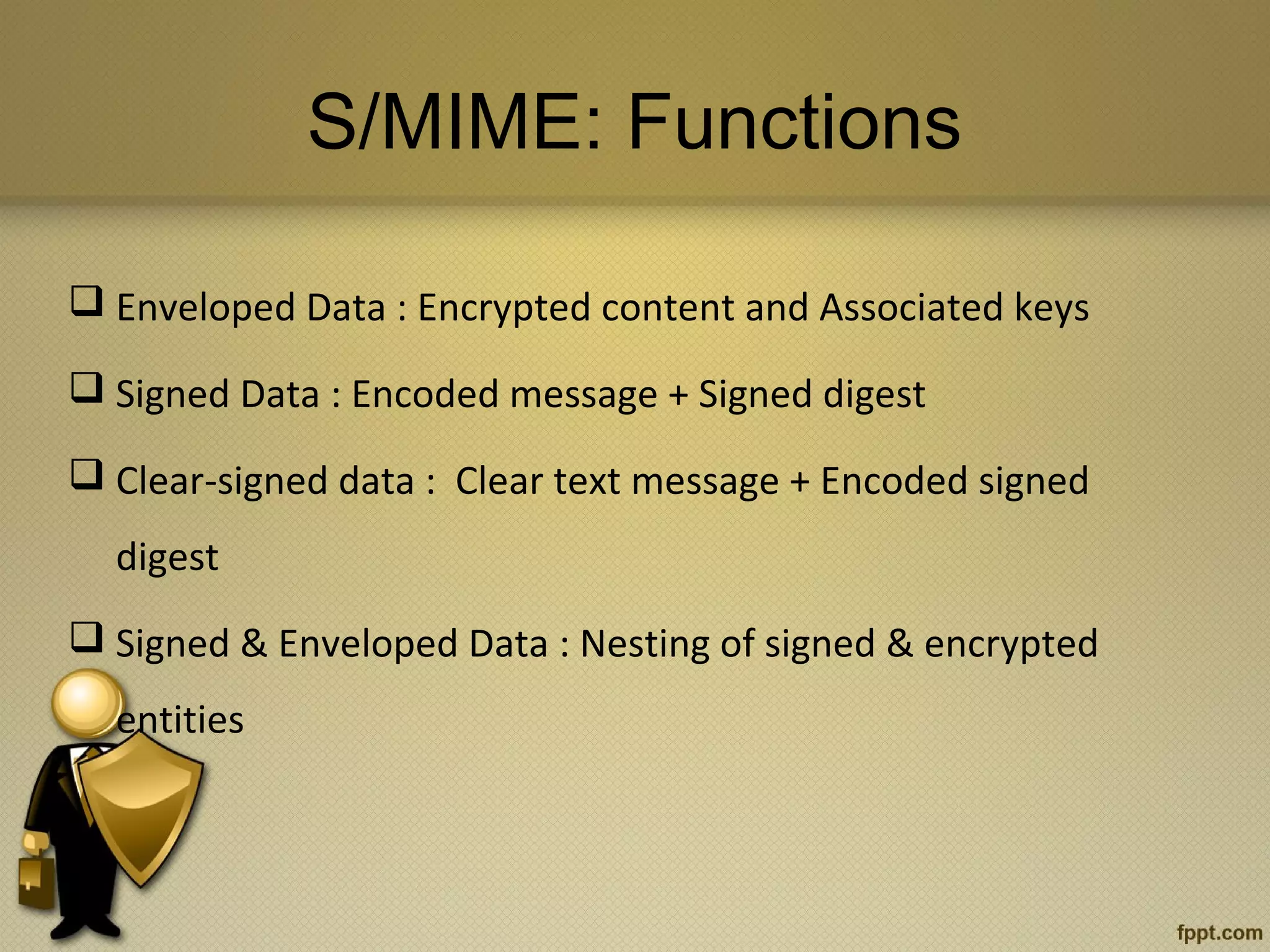 Email Security : PGP & SMIME | PPT