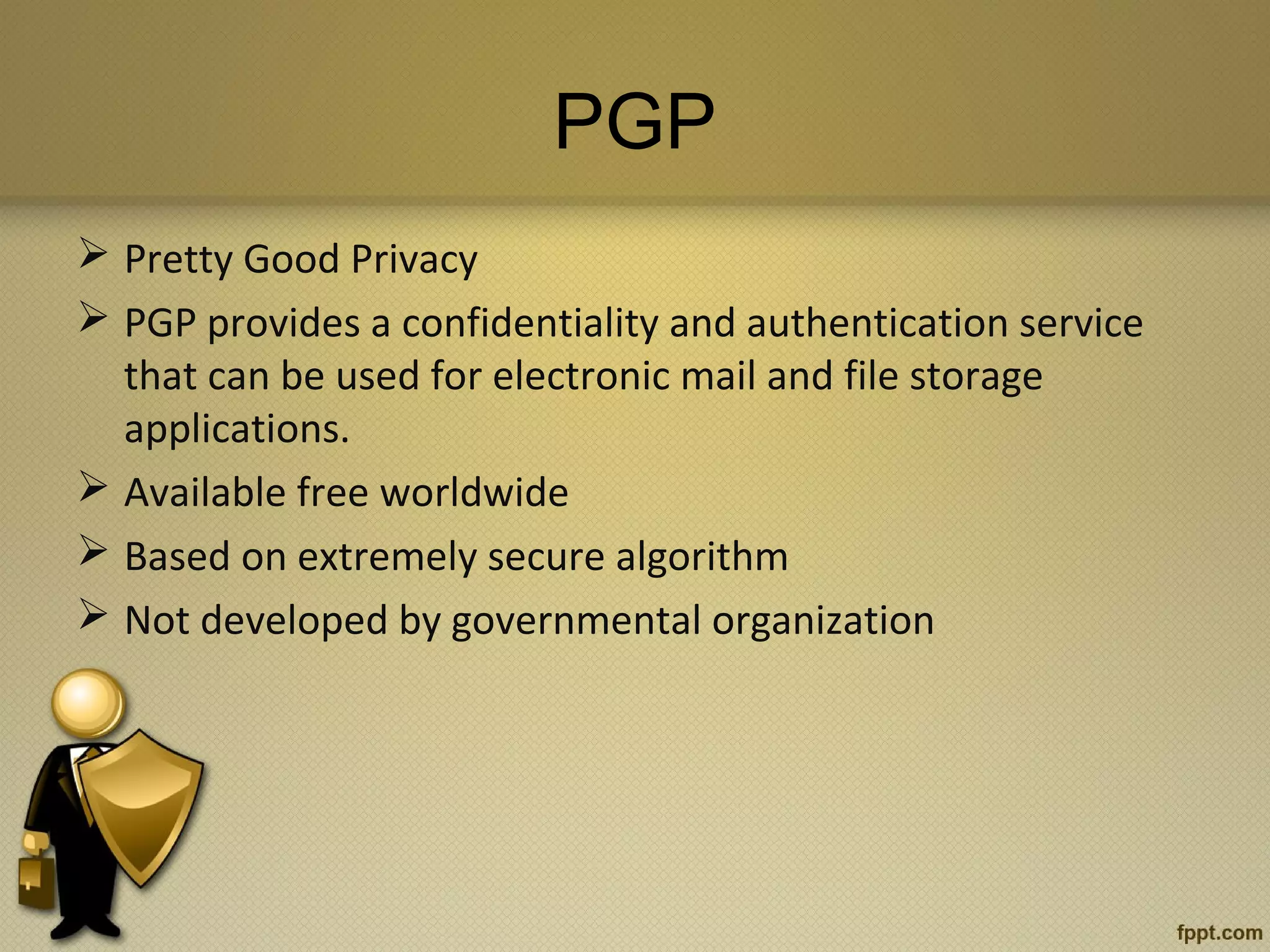 Email Security : PGP & SMIME | PPT | Email | Internet