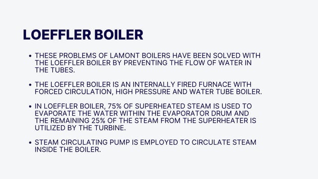 Loeffler boiler and its use in a process plant | PDF