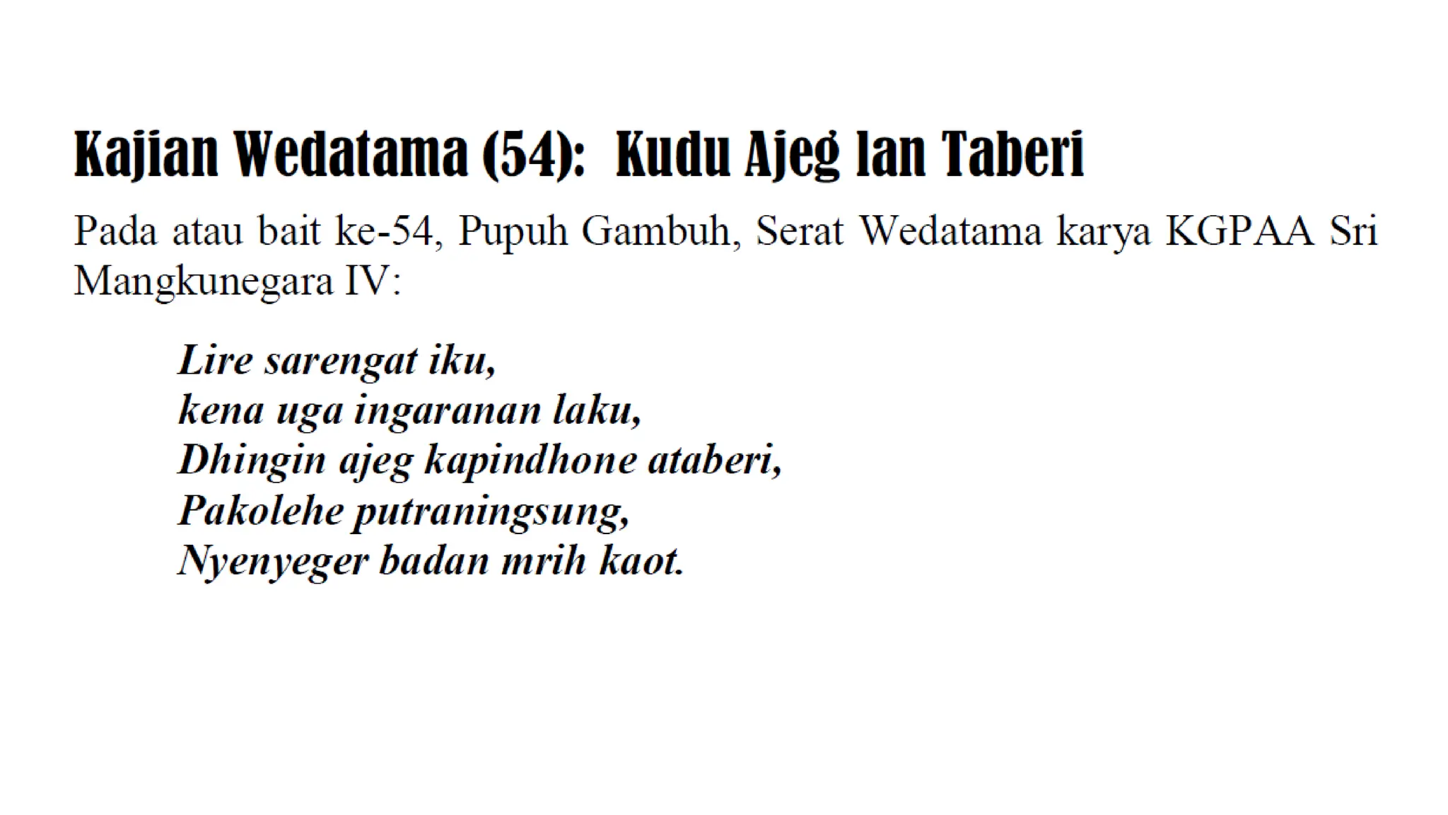 pupuh gambuh.pptx mteri bahasa jawa kelas xi | PPTX