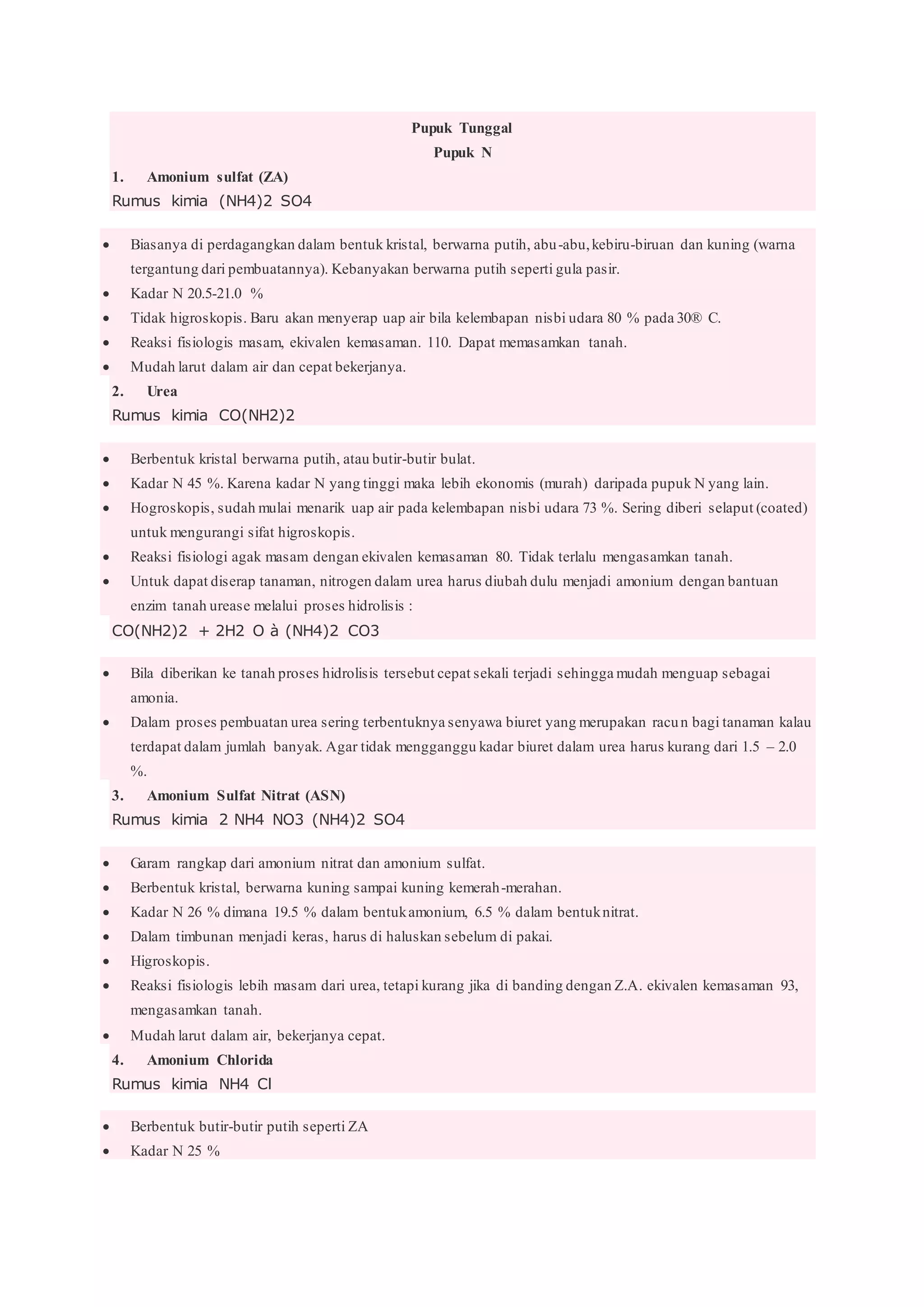 Pupuk nitrogen | DOCX