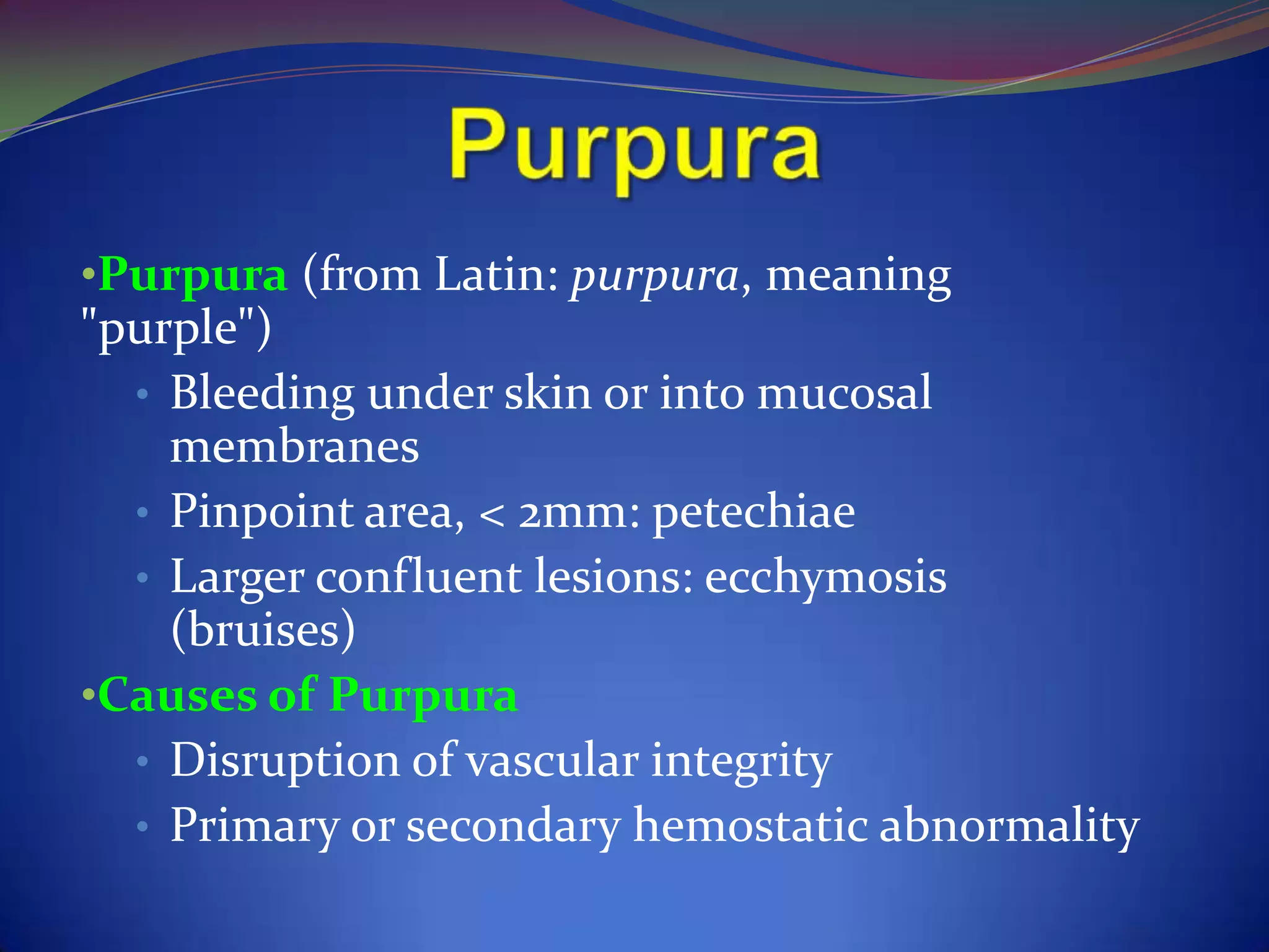 Pupura In A Patient With Lupus | PPTX