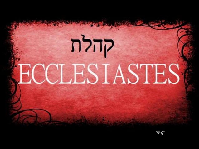 Ecclesiastes 3 | PPT