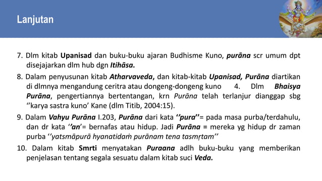Modul 2 Hindu KB 2 "Purana" | PPTX