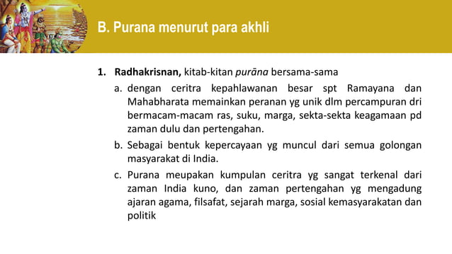 Modul 2 Hindu KB 2 "Purana" | PPTX