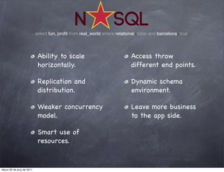 Try NoSQL it doesn't hurts and is fun | PPT
