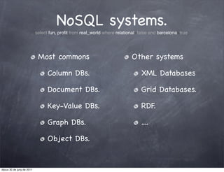 Try NoSQL it doesn't hurts and is fun | PPT