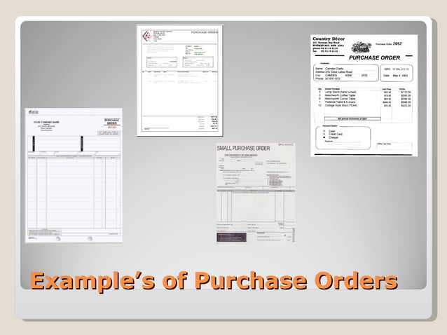 Purchase Order | PPT