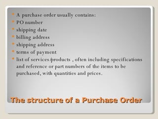 Purchase Order | PPT