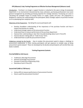 Purchase and inventory management | PDF