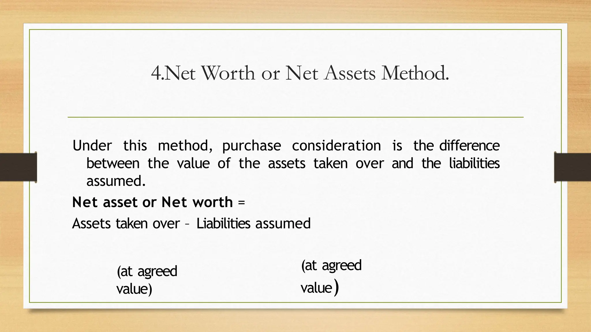 BASICS OF THE PURCHASE CONSIDERATION S.. | PPTX