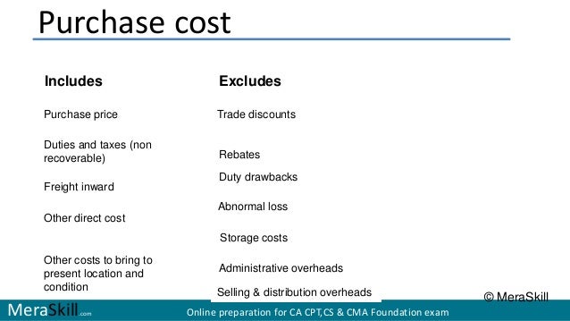 Purchase cost