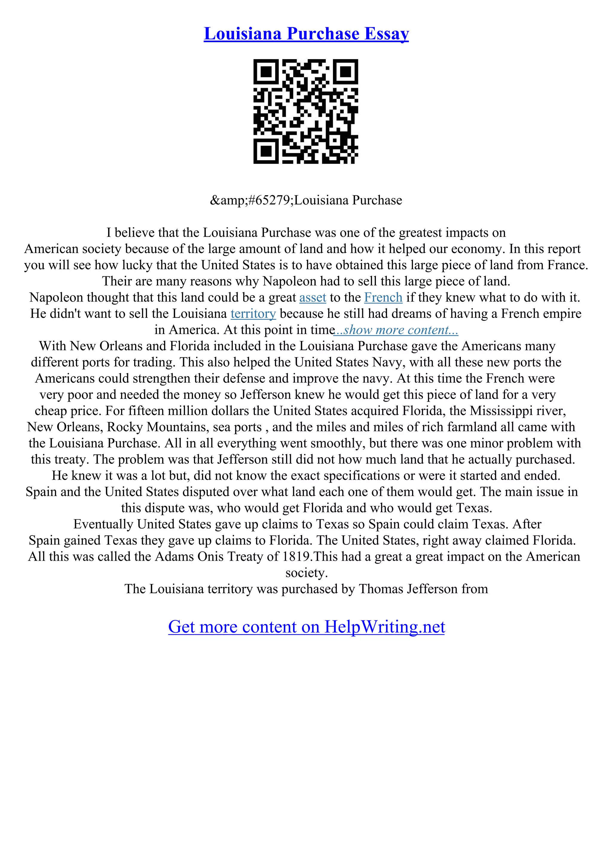 Purchase Essay | PDF