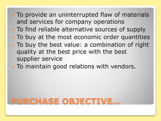 Purchase function and procurement procedure | PPTX | Logistics | Business