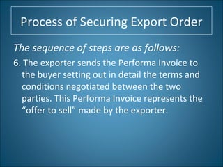 Purchase Order : Exporter , Importer, Buying Agent | PPT