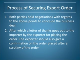 Purchase Order : Exporter , Importer, Buying Agent | PPT