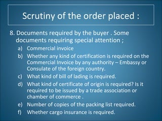 Purchase Order : Exporter , Importer, Buying Agent | PPT