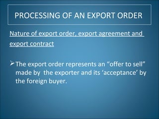 Purchase Order : Exporter , Importer, Buying Agent | PPT