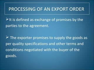 Purchase Order : Exporter , Importer, Buying Agent | PPT