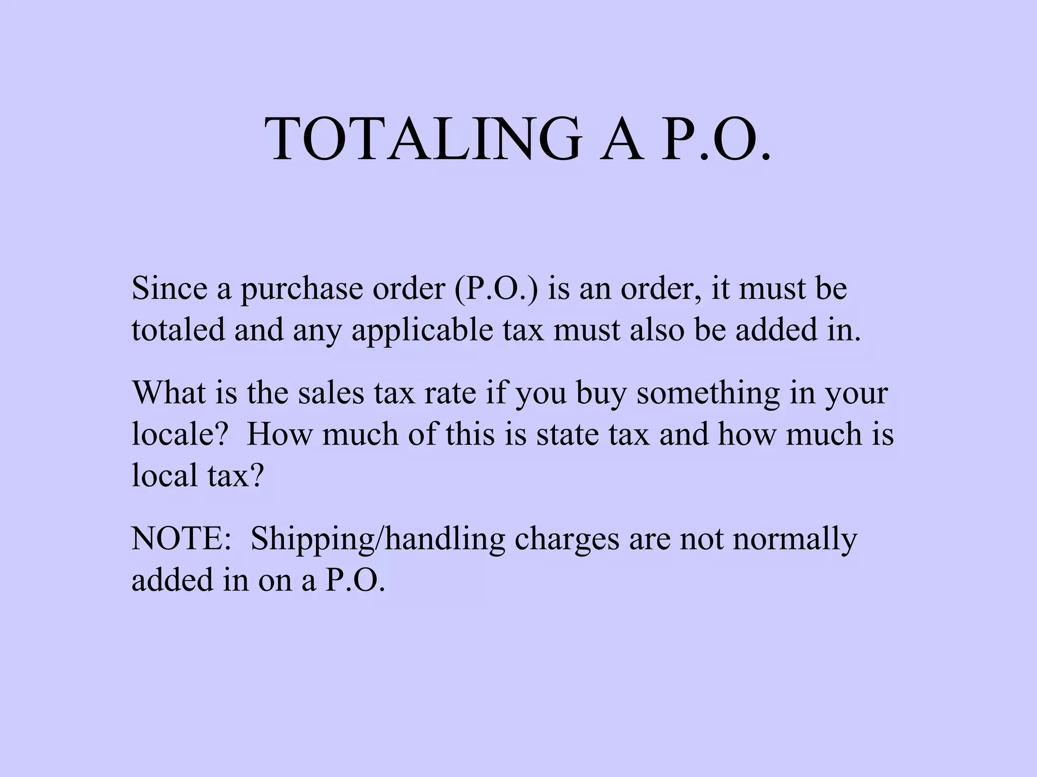 Purchase order & invoices | PPT