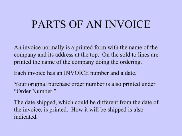 Purchase order & invoices | PPT