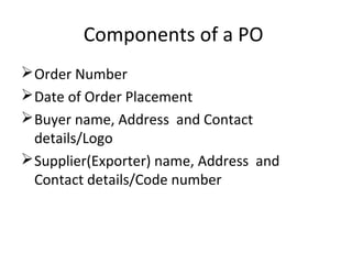 Purchase Order (PO) Content | PPT