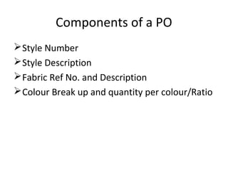 Purchase Order (PO) Content | PPT