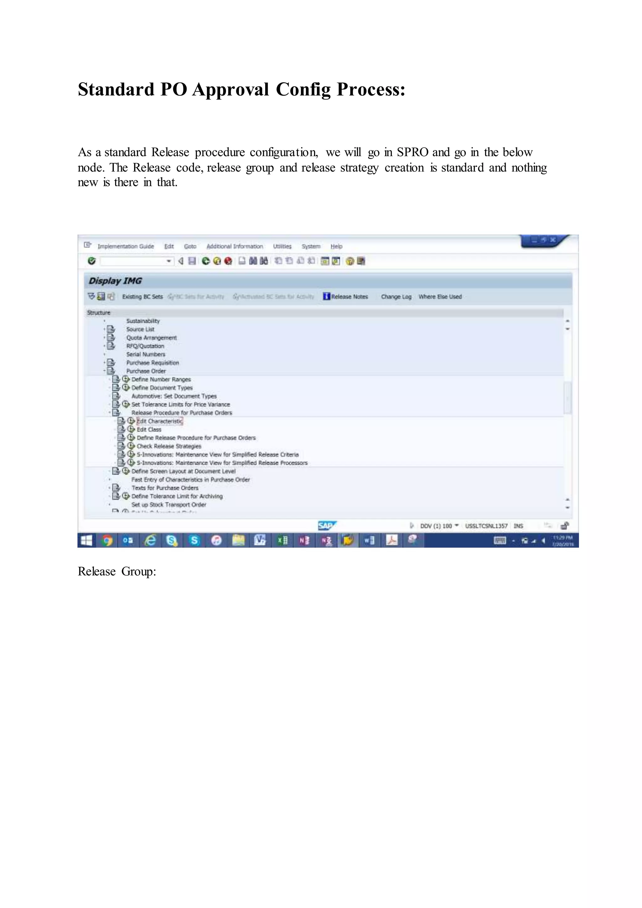 Purchase order release in fiori | DOCX