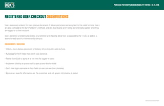 Purchase Path User Testing Report | PPT