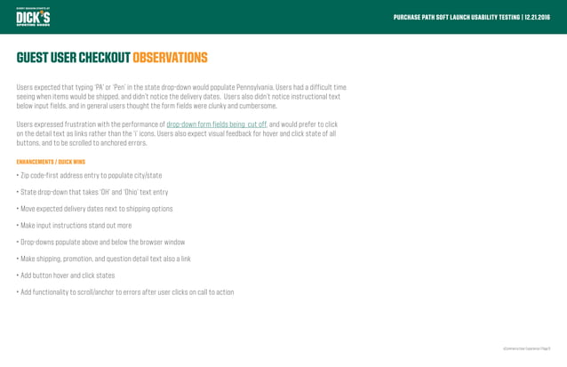 Purchase Path User Testing Report | PPT