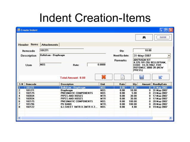 Purchase plus indenting module screenshots | PDF