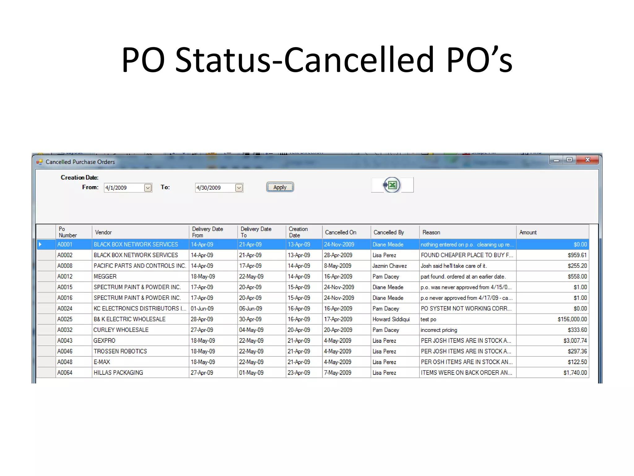 Purchase plus po module screenshots | PDF