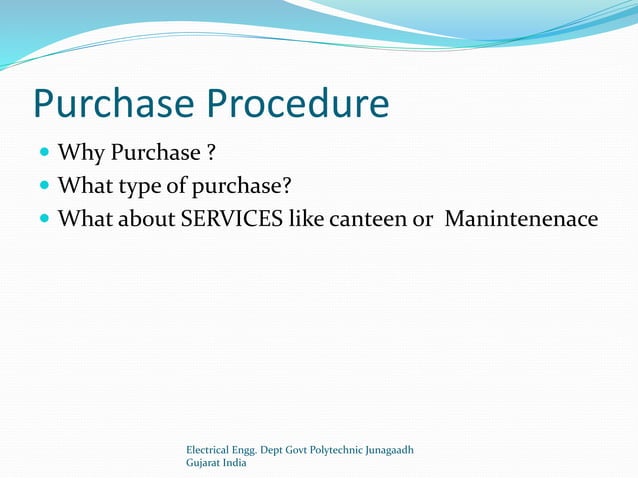 Purchase procedure | PPTX
