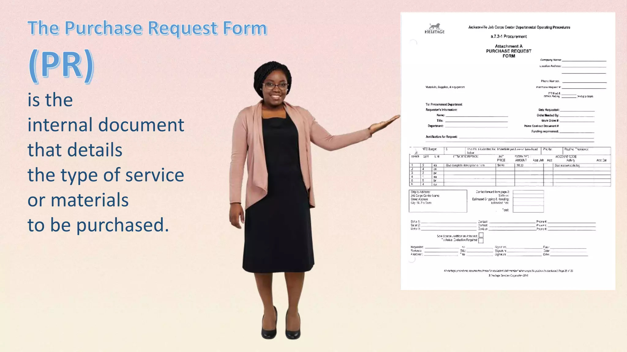Purchase request procedures | PPTX