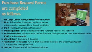 Purchase request procedures | PPTX