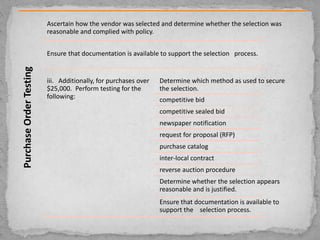 Purchase system and audit on purchases | PPTX