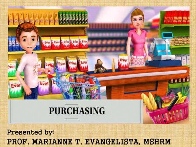 PURCHASING CONTROL POLICIES | PPTX | Grocery Shopping | Shopping