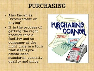 PURCHASING CONTROL POLICIES | PPTX | Grocery Shopping | Shopping