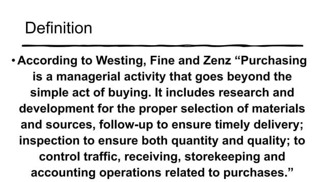 Purchasing Department - Roles and Process | PPTX | Logistics | Business