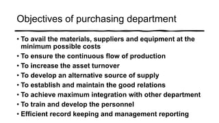 Purchasing Department - Roles and Process | PPTX